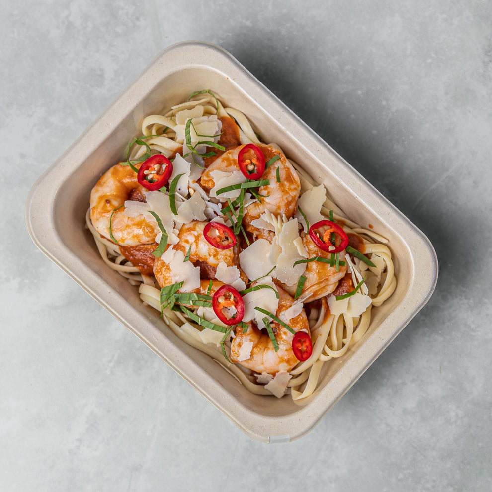 Chilli Prawn And Linguine Pasta – Bare Chefs